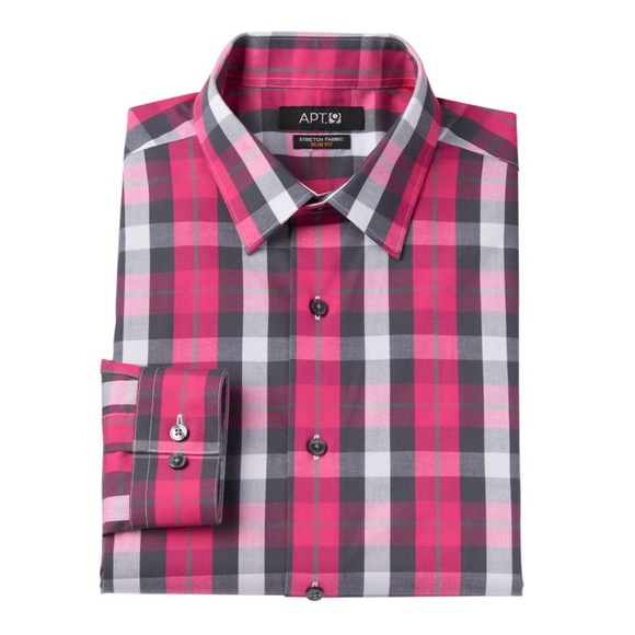 Apt. 9 | Shirts | Apt 9 Mens Slim Fit Stretch Fabric Dress Shirts ...